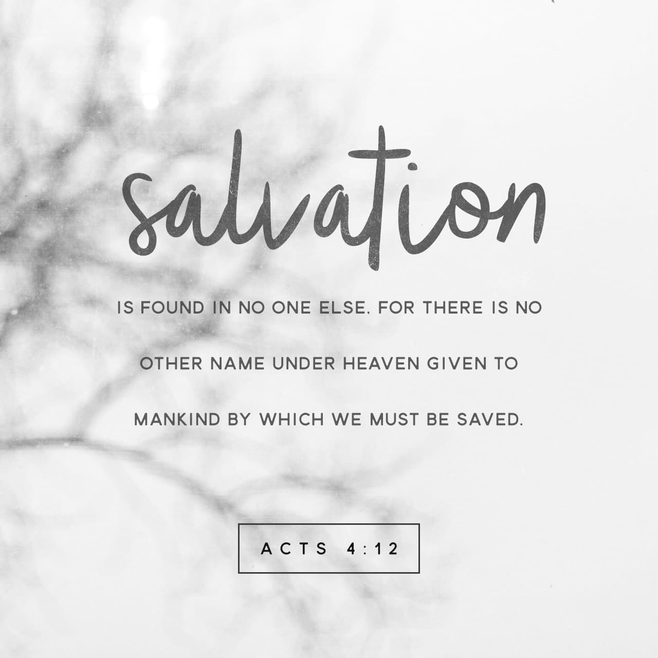 Acts 4 12 Neither Is There Salvation In Any Other For There Is None Acts 4 12 Neither Is There Salvation In Any Other For There Is None
