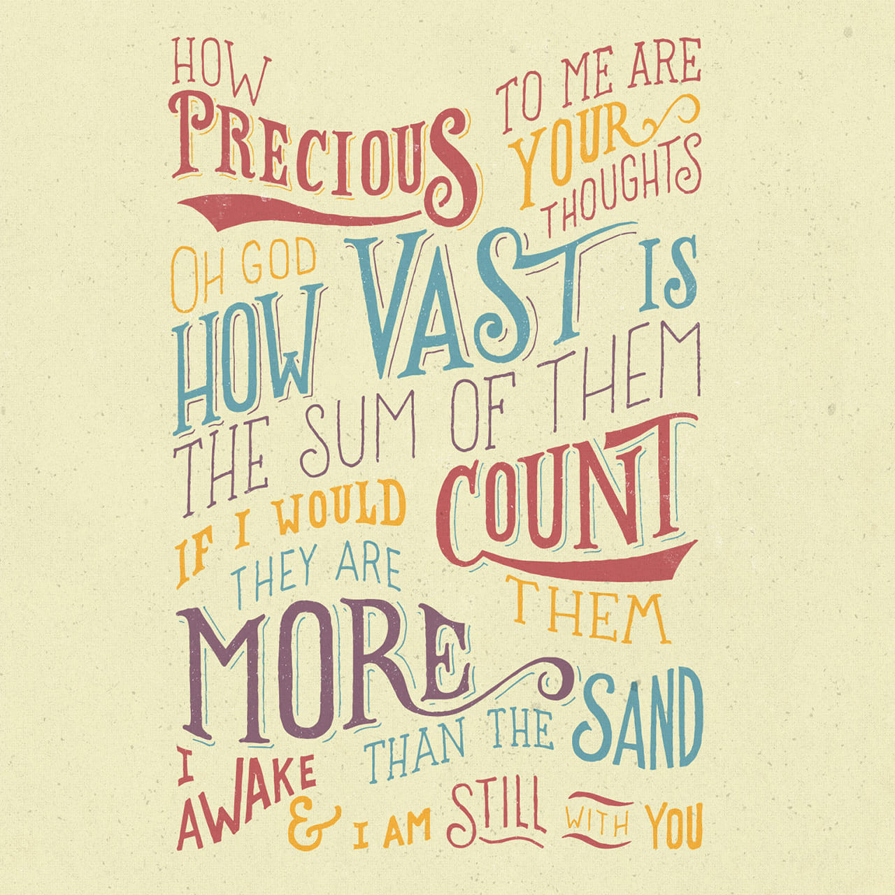 Psalms 139 17 18 How Precious Also Are Thy Thoughts Unto Me O God How