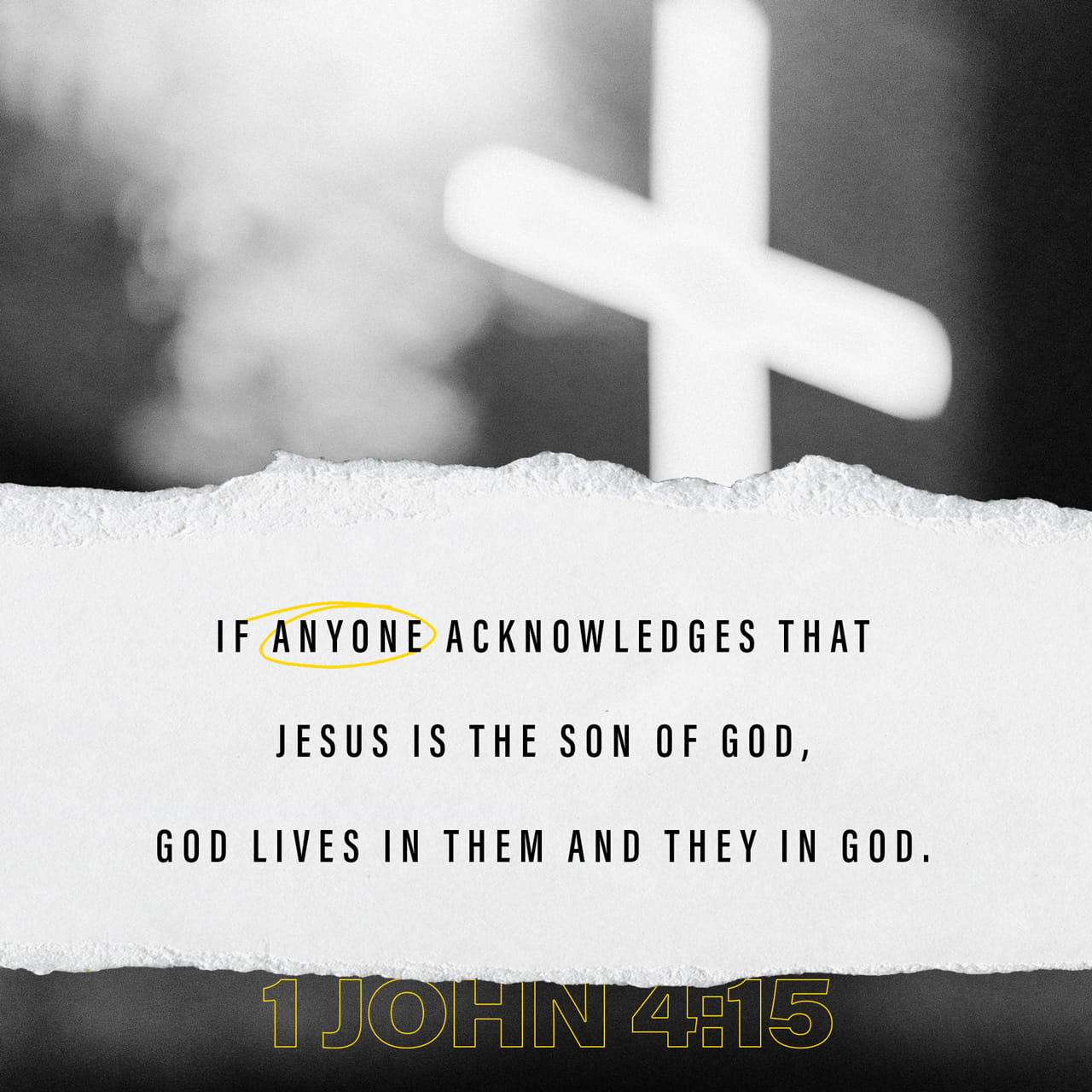 1 John 4:13-15 Hereby know we that we dwell in him, and he in us ... 1 John 4:13-15 Hereby know we that we dwell in him, and he in us ...