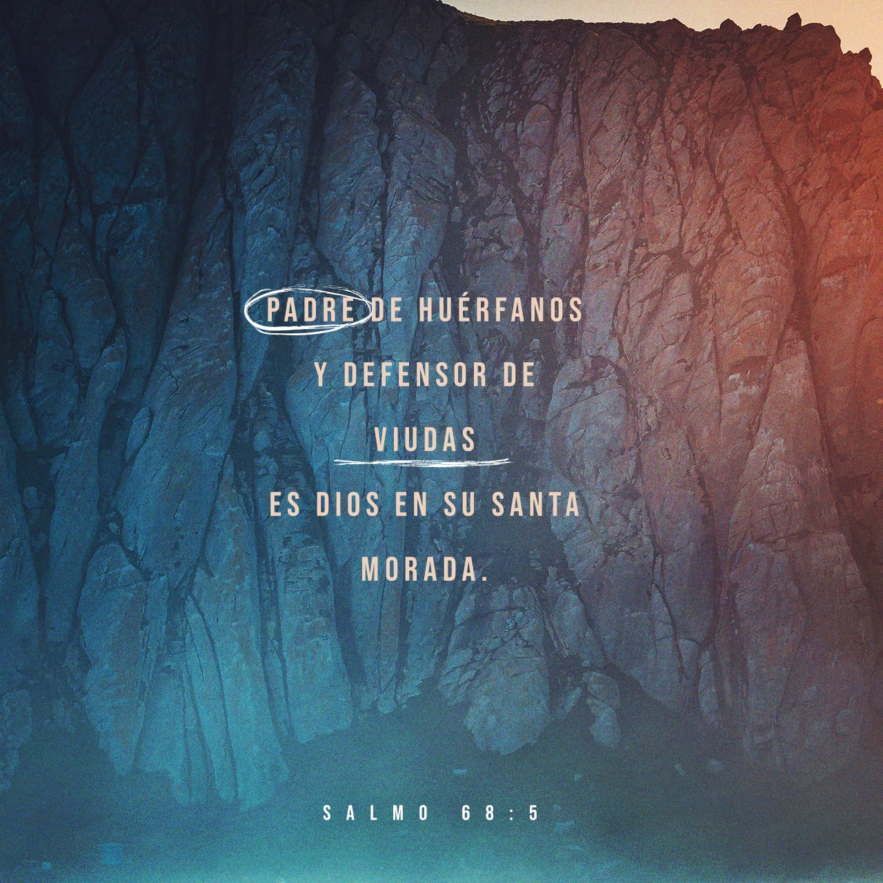 Salmos 68:5 Padre de huérfanos y defensor de viudas Es Dios en su santa ...