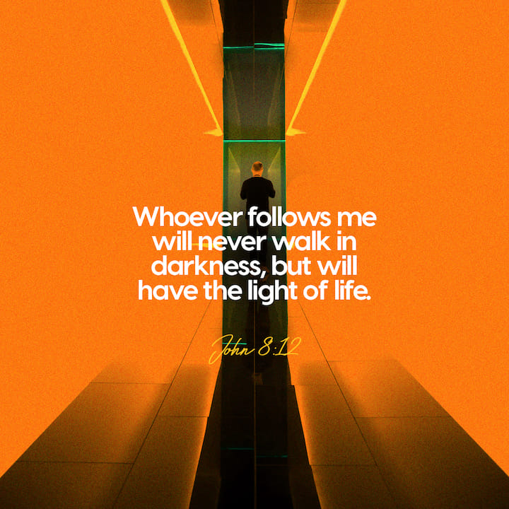 John 8:12 When Jesus spoke again to the people, he said, “I am the ...