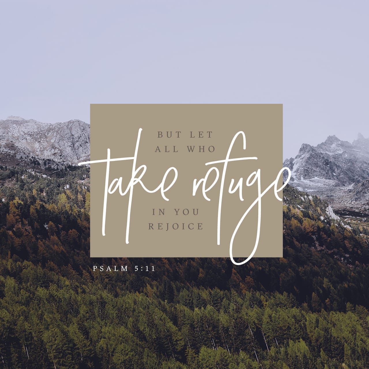 Psalms 5 11 But Let All Who Take Refuge In You Be Glad Let Them Ever