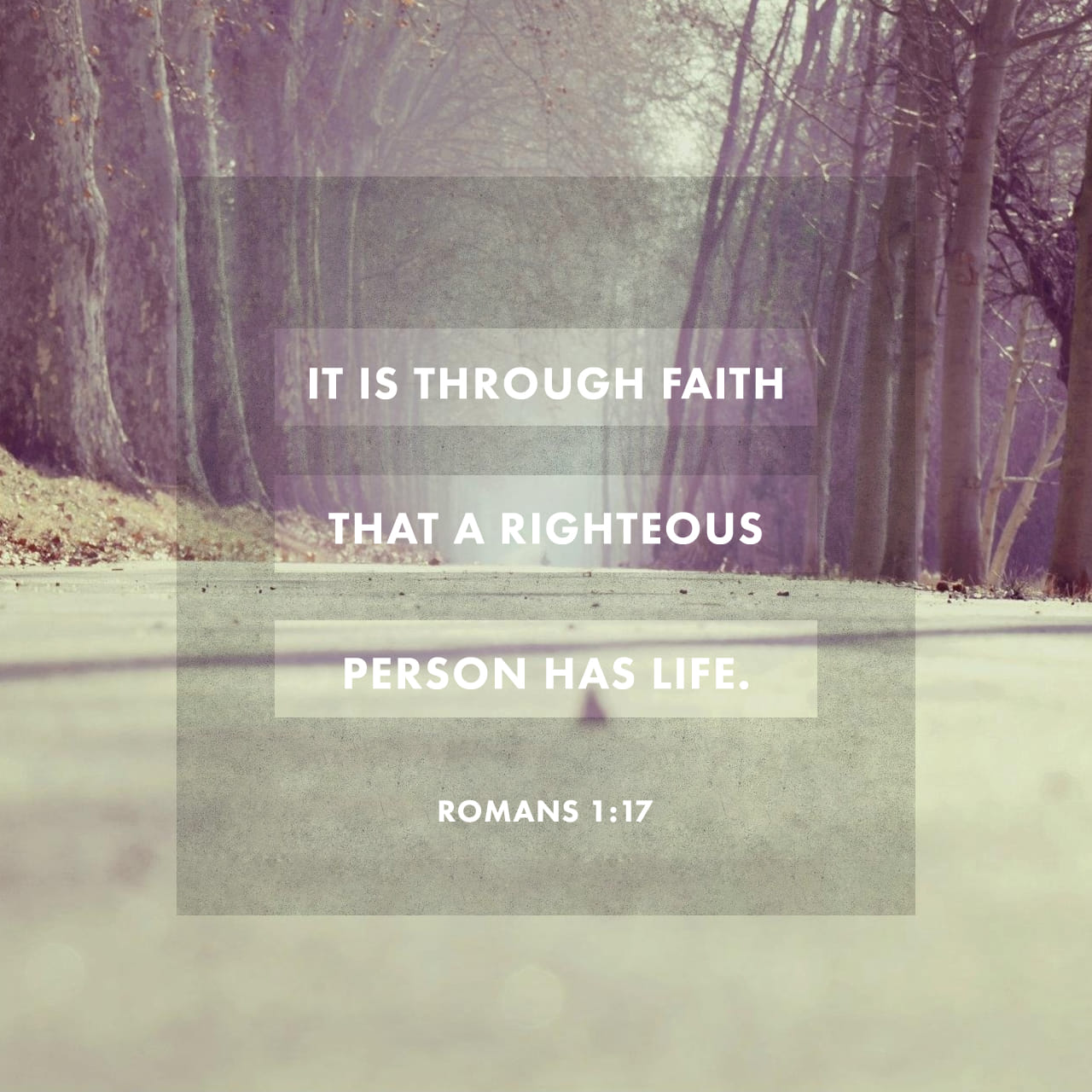 Romans 1:17 For therein is the righteousness of God revealed from faith ...